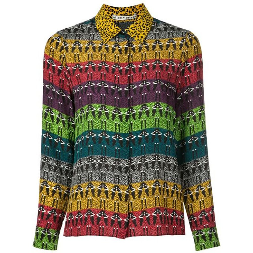 Alice + Olivia Willa Ombre Rainbow Stace Face Squad S… - Gem